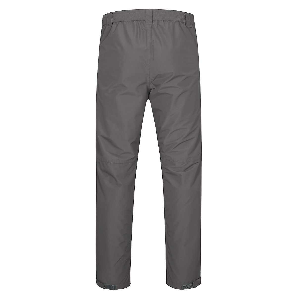 Little Donkey Andy Men's Waterproof Lightweight Rain Pants Breathable Windproof Hiking Golf Fishing Pants Pewter L