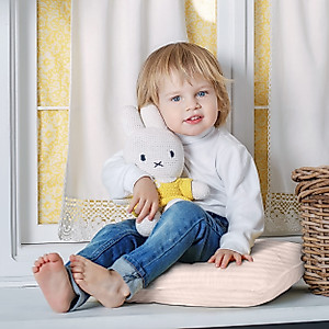 Utopia Bedding Toddler Pillow (Baby Pink, 2 Pack), 13x18 Toddler Pillows for Sleeping, Soft and Breathable Cotton Blend Shell, Polyester Filling, Small Kids Pillow Perfect for Toddler Bed and Travel