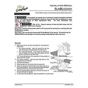 Carefree 82108802 Black 6' x 10' Sunblocker