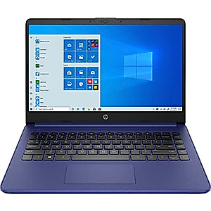 2022 HP Stream 14in laptop, Intel Celeron N4020 Dual-Core Processor, 4GB DDR4 Memory, 192GB storage(64GB eMMC+64GB card),HDMI,WiFi,Webcam,Bluetooth,1-Year Microsoft 365,Win10 S,Indigo Blue|NoCo bundle
