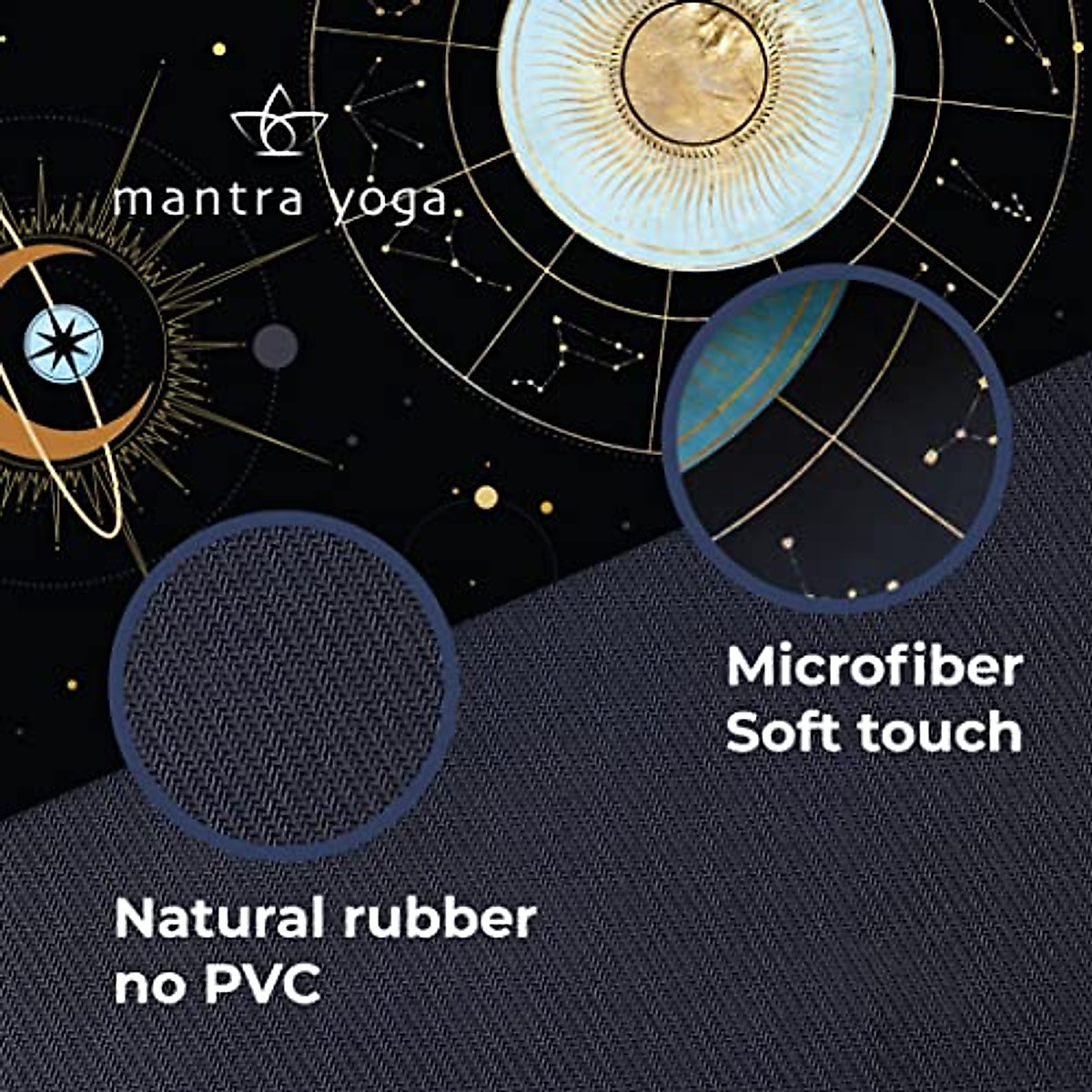 Mantra Yoga Travel PRO 1.5mm - Foldable Fitness & Exercise Mat with Bag | Lightweight, Compact & Eco-Friendly | Non-Slip & Washable | For All Types of Yoga | 72" L x 24" W