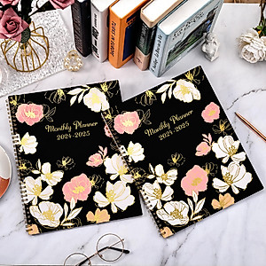 2024-2025 Monthly Planner/Calendar - 2 Year Monthly Planner 2024-2025, January 2024 - December 2025, 9" x 11" Planner with Monthly Tabs, Twin-Wire Binding, Two-Side Pocket, Perfect Organizer