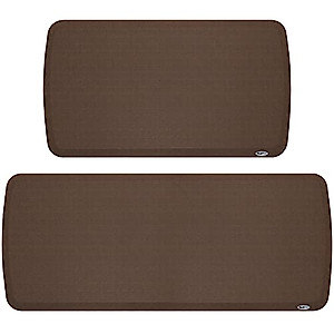 GelPro Elite Anti-Fatigue Kitchen Mat Bundle - 20 x 36 & 20 x 48, Linen Truffle