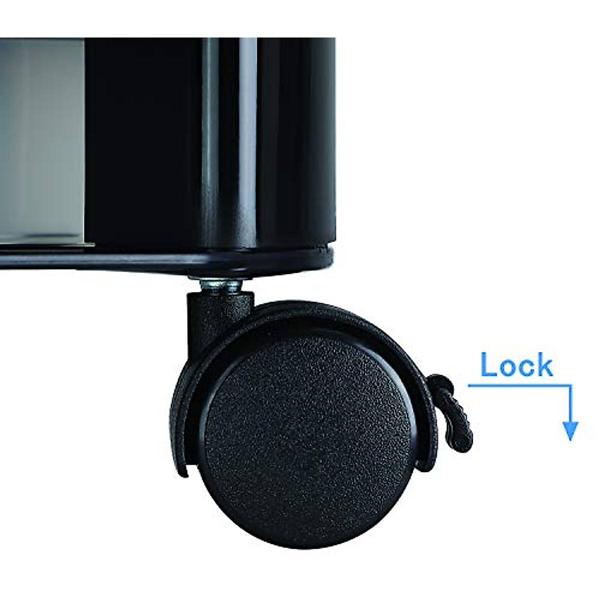 Yistao Plant Caddy with Wheels, 2 Pack 12 Inch Rolling Plant Stand, Heavy Duty Plant Dolly with Water Drawer, Round Planter Caddies with 4 Lockable Caster Wheels for Indoor Plants Outdoor, Black