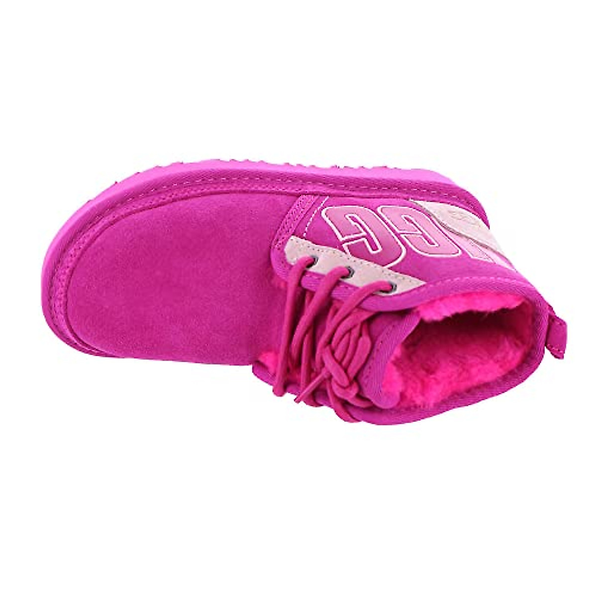 UGG Unisex-Child Neumel Graphic Outline Boot, Pink-multi, 2 Big Kid