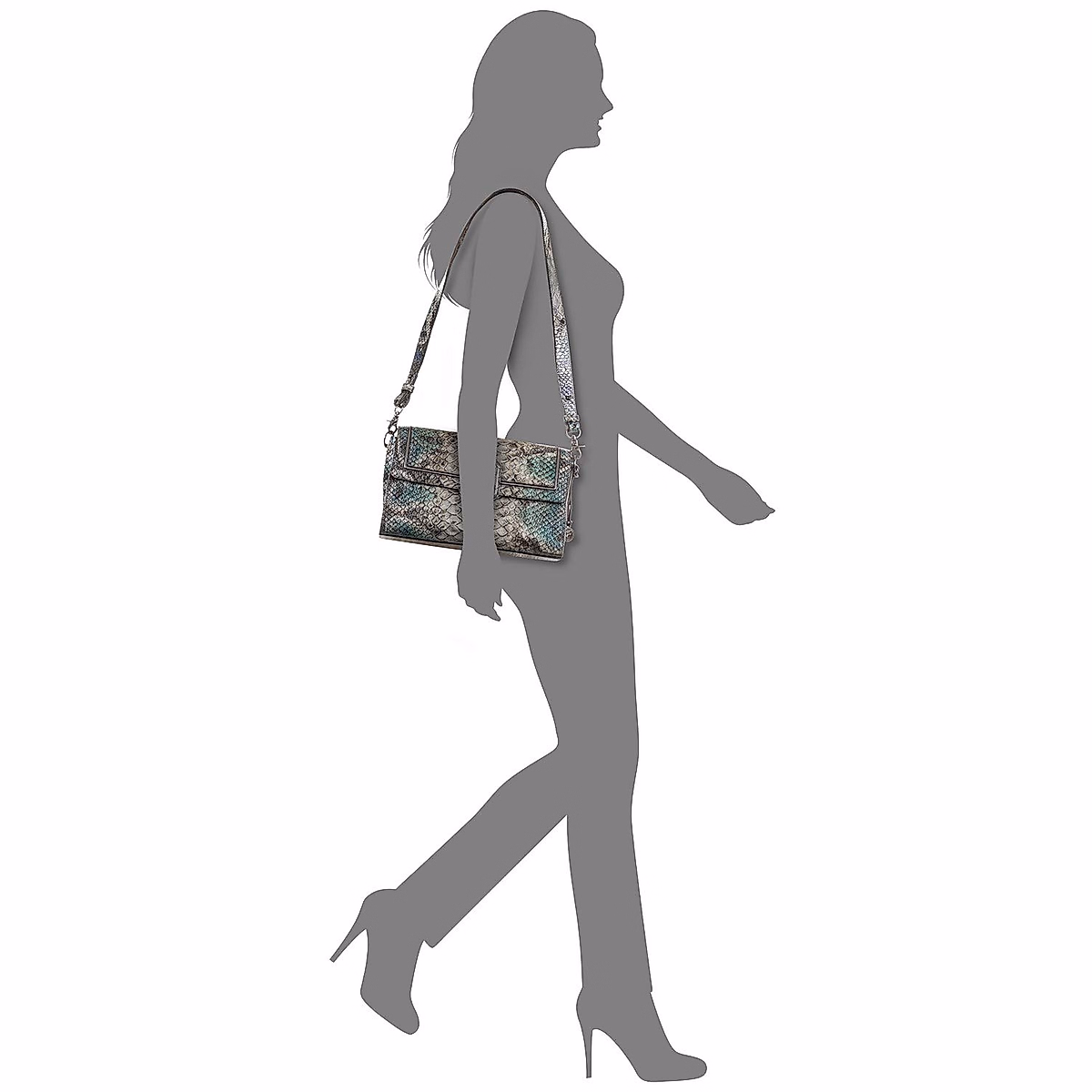 BRAHMIN Lana Folkand Leather Shoulder Bag