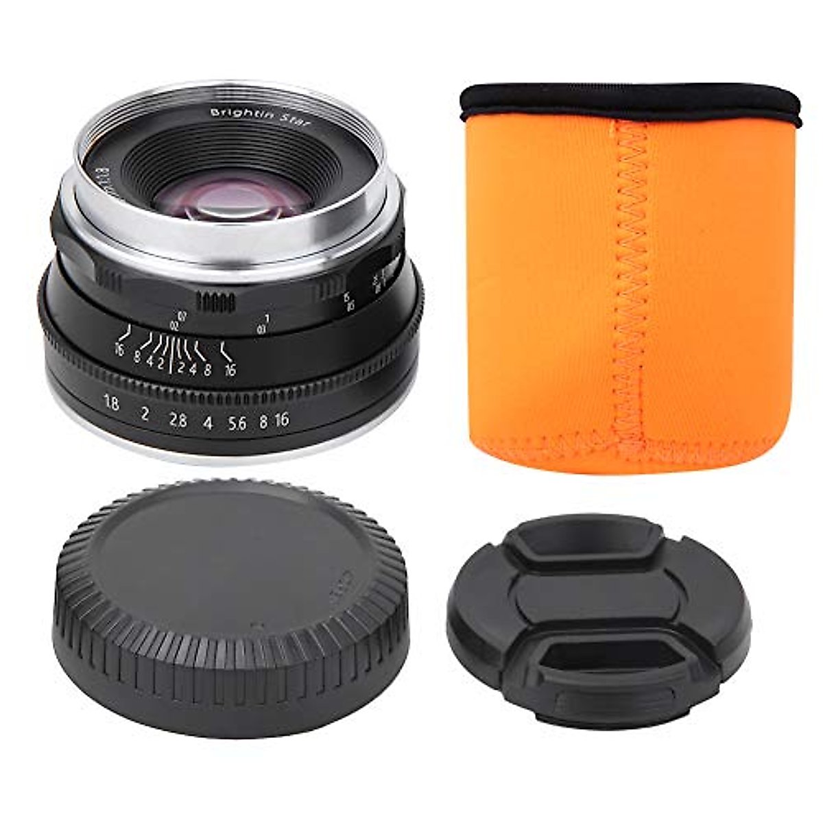 Camera Lens Portable Mirrorless Camera Lens 25mm F1.8 Multi-Layer Coating Mirrorless Camera Lens EF-M/EOSM Mount for Canon M2/M3/M5/M6/M10/M100/M50(Black)