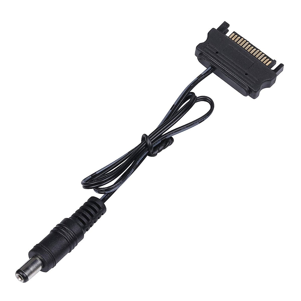 DS Male SATA Connector to 12V DC Plug Power Adapter Cable (DC Plug 5.5MM x 2.1MM, O Series)