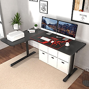 EUREKA ERGONOMIC L Shaped Gaming Desk, 60 Inch L60 Home Office Corner PC Computer Gamer Table Large Writing Workstation Gifts w Mouse Pad Cable Management, Space Saving, Easy to Assemble, Left, Black