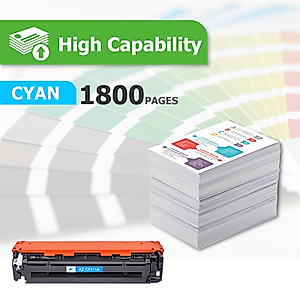 Aztech Compatible Toner Cartridge Replacement for HP 131X 131A CF211A for HP Pro 200 Color M251nw M251n MFP M276nw M276n Printer Ink (Cyan, 1-Pack)