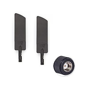 EJOYS Dual Band WiFi Antenna RP SMA Male 2.4GHz, 5G Wireless Routers PC Repeater Desktop FPV UAV Drone PS4 Build