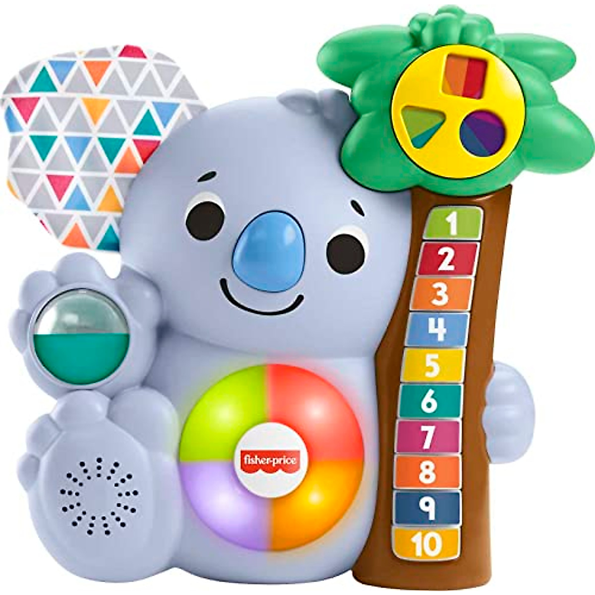 Fisher-Price Linkimals Counting Koala - UK English Edition, Animal-Themed Musical Learning Toy for Baby and Toddler Ages 9 Months and Older