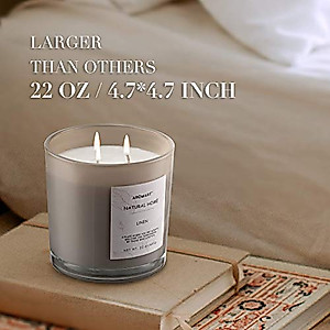Preferred Linen Candle and Sandalwood Candle Bundle for Natural Soy Wax
