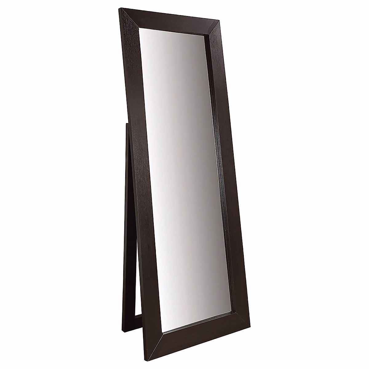 Coaster Home Furnishings 900453 Beveled Frame Floor Mirror Dark Cappuccino