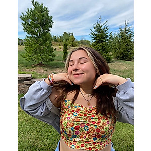 MJartoria Moon Pentagram Necklace Pentacle Crystal Chakra Necklace Charm Pendant Multi Layered Alloy Chain Choker Necklaces Set Gothic Jewelry 9PCS