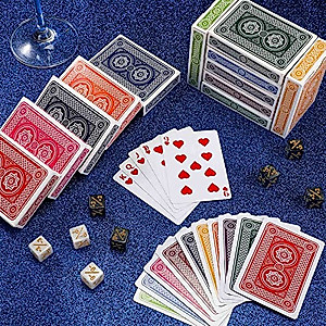 Zubebe 24 Pack Playing Cards Bulk in Vibrant Colors Deck of Cards Poker Size Standard Index, Playing Cards for Kids, Standard Playing Card Decks for Card Activities Party Supplies Games