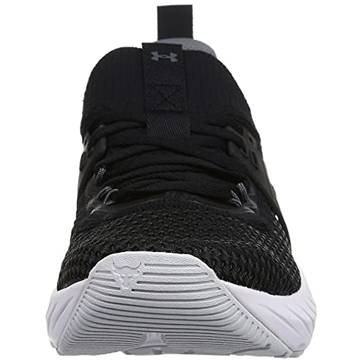 Under Armour Men's Project Rock 4 Training Shoe (10.5, Black/White, Numeric_10_Point_5)