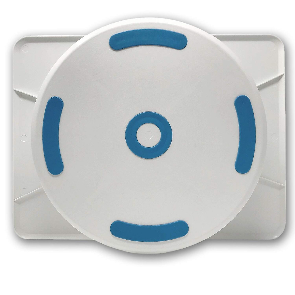 Ateco Reversible 2-Sided Revolving Cake Decorating Stand, Plastic Turntables and Base, 12 by 16-Inch and 12-Inch Diameter, White