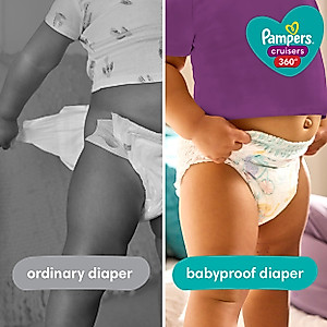 Pampers Cruisers 360 Diapers - Size 5, 19 Count, Pull-On Disposable Baby Diapers, Gap-Free Fit