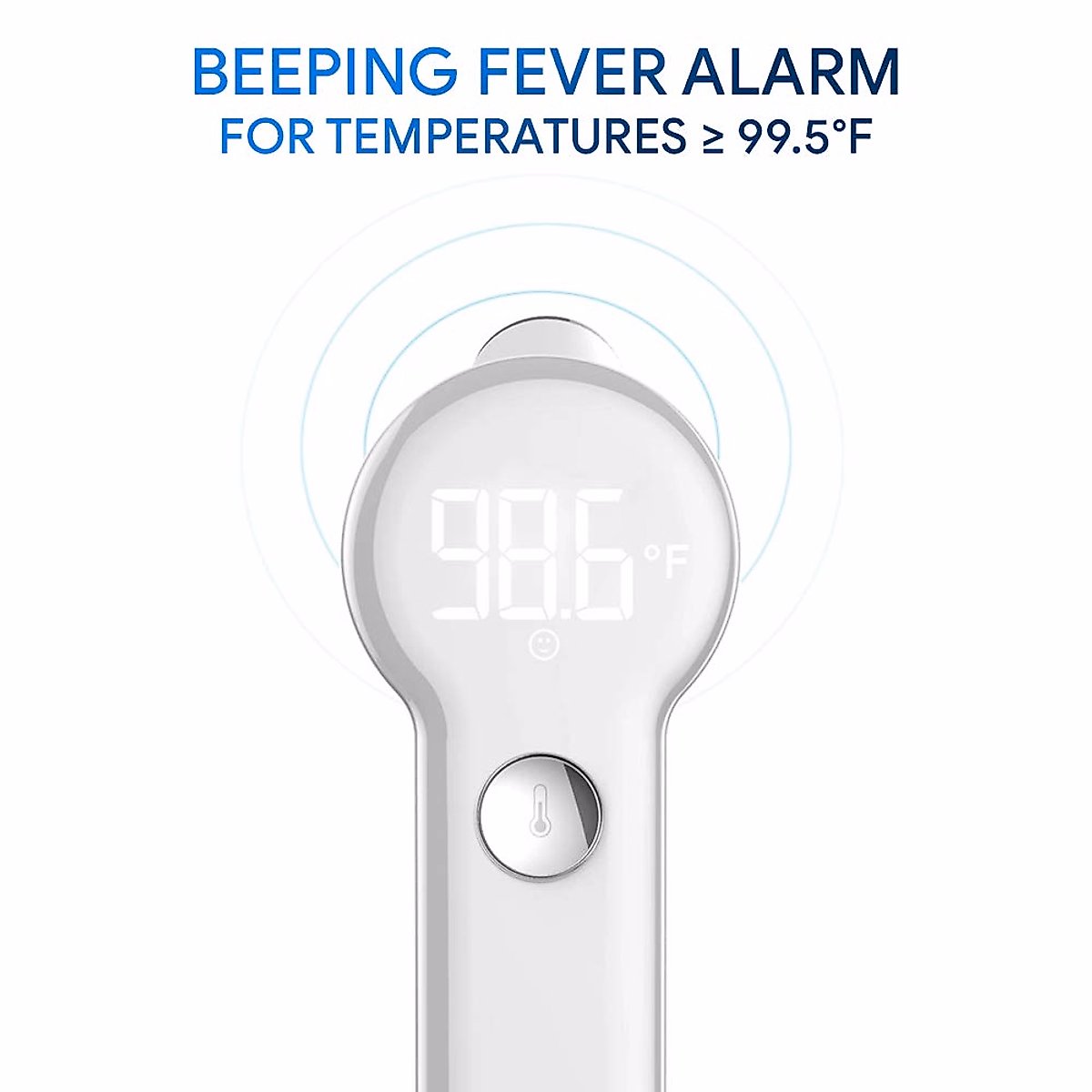 FDoc Forehead Thermometer for Babies, Adults, Children, 1 Second Results, Infrared IR Digital Thermometer to Measure Fever in Humans