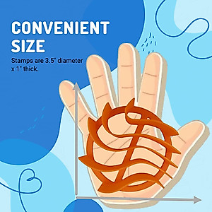 CONCHA PAN DULCE STAMPS Swirl And Wave Concha Patterns Mexican Pan Dulce Pastry Sweet Bread Roll Stamps Made In The USA (2 Pack)