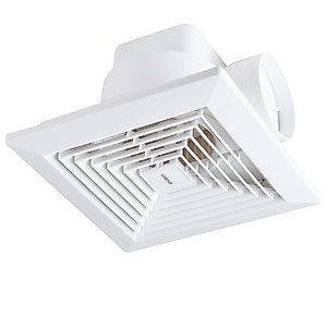 yanliangvich Bathroom Exhaust Fan, 10 Inch Ceiling Mount Fan, 110 CFM 1.0 Sones Ultra-Quiet Ventilation Fan, Square Exhaust Fan Ceiling Mount