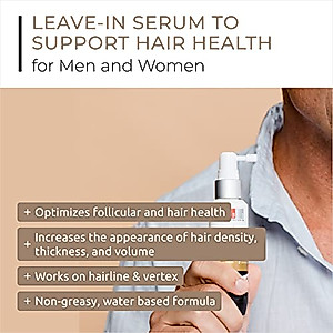 Spectral.DNC-N Leave In Serum to Support Hair Growth by DS Laboratories - Minoxidil Alternative for Men and Women, Experience Fuller, Thicker Hair, Water Based Formula 90 Day Supply (2 fl oz)