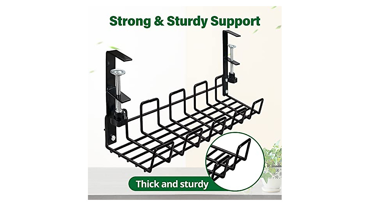 Cable Management Tray for Tidy Office Desks