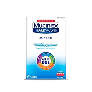 Mucinex Fast-Max Adult Severe Cold Liquid Caplets, 20 ct