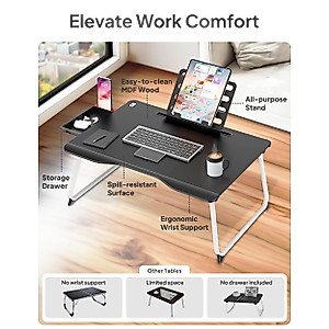 Cooper Mega Table XXL Extra Large Lap Desk for Bed | Laptop Table, Portable Desk, Bed Laptop Desk, for Bed, Desk, Laptop, Writing, Computer Bed Table for Laptop | Floor Table, Floor Desk for Adults