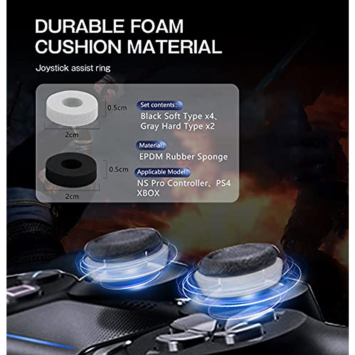 Weska Precision Rings Aim Assist Ring for PS4, PS5, Xbox, Switch Pro & Scuf Controller [Japanese Design]