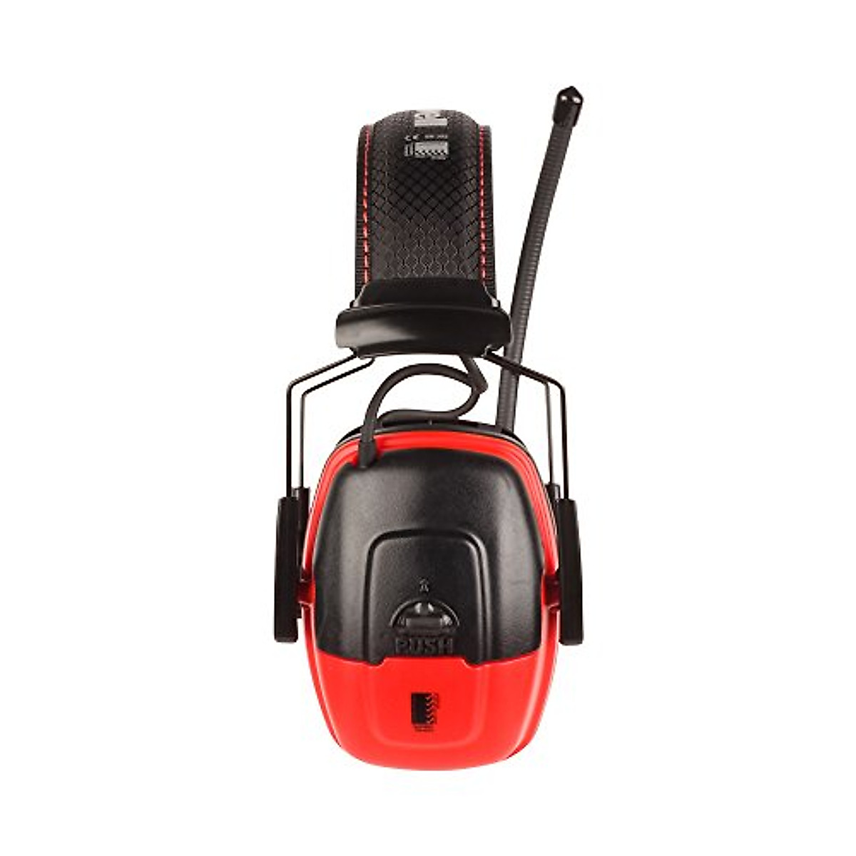 Honeywell Sync Digital AM/FM/MP3 Radio Earmuff (RWS-53012), Red
