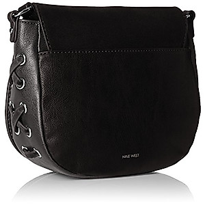 NINE WEST Ring Decoder Crossbody, Black/Black