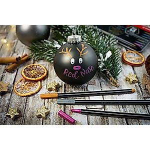 STABILO Premium Metallic Fiber-Tip Pen Pen 68 metallic - Tin of 8 - Assorted Colors with Hanging Loop