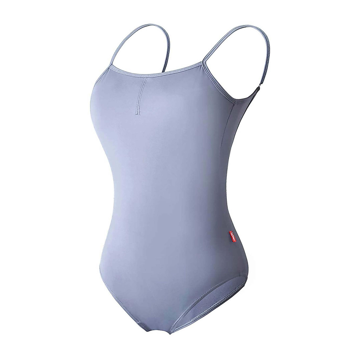 Daydance Grey Petite Women Dance Leotards Adult Ballet Outfits with Adjustable Straps