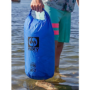 NIXY Waterproof Dry Bag Dry Sack Ultralight 5L/10L/20L, Keep Gear Dry for Paddle boarding, Kayaking, Backpacking, Camping, Boating, Swimming, Outdoors-Roll Top Ripstop Nylon (Blue, 20L)