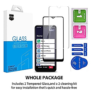 Ailiber Compatible with Lively Smart Screen Protector[2 Pack], Jitterbug Smart3 5007S Tempered Glass Film Anti-Scratch, HD Clear Case Friendly, Bubble Free Screen Protector for Jitterbug, Lively Smart