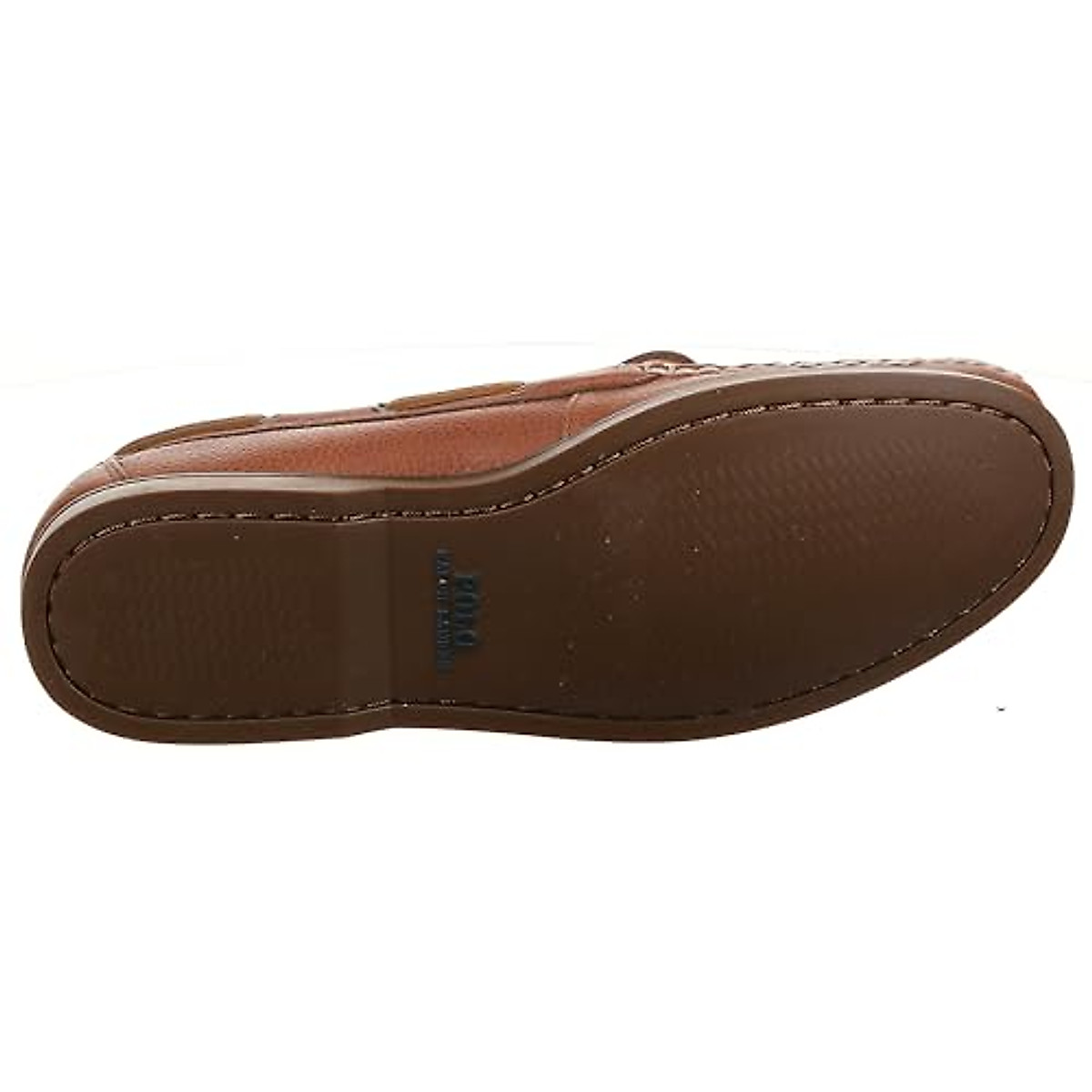 Polo Ralph Lauren mens Bienne loafers shoes, Tan Tumbled Leather, 10 US