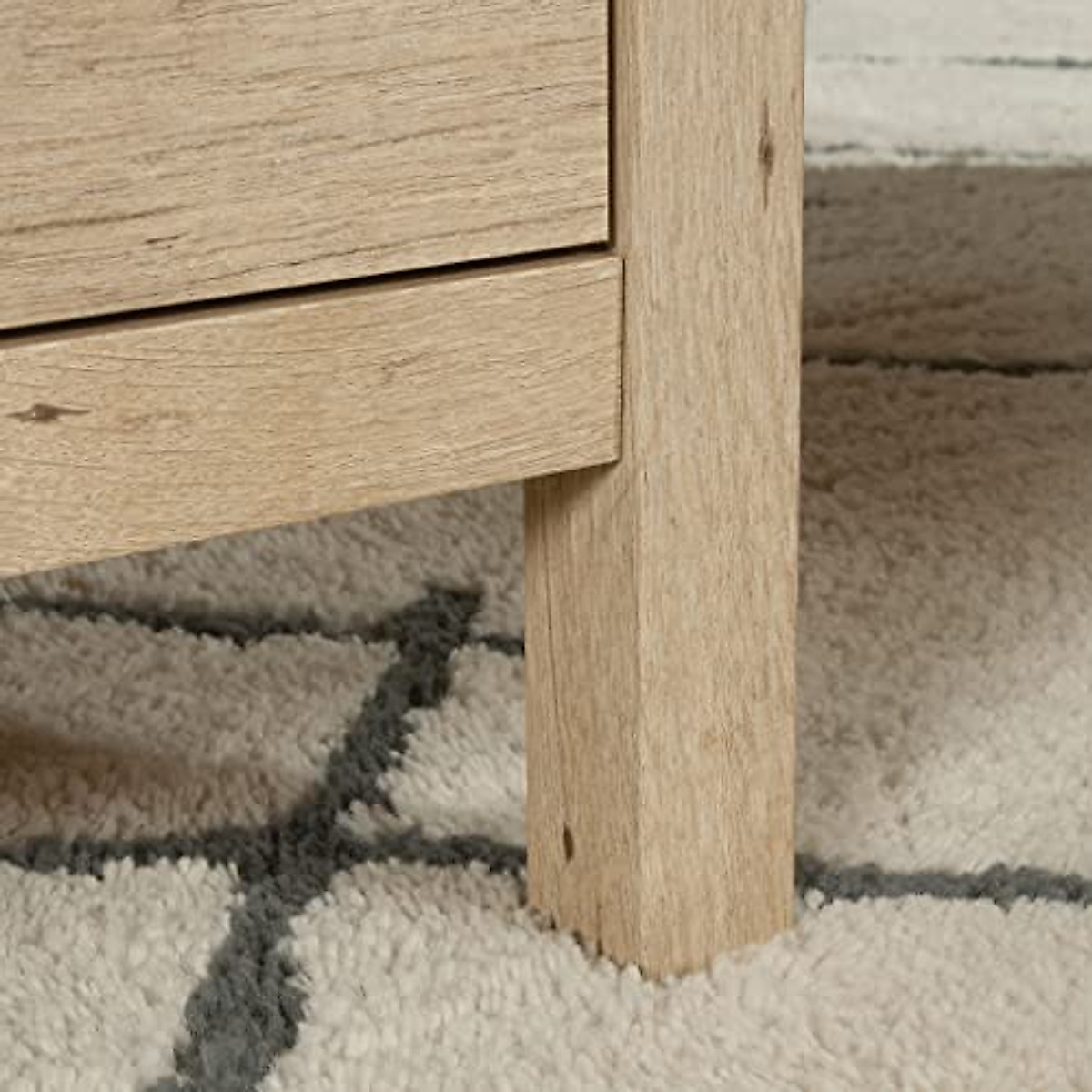 Sauder Pacific View L-Desk, L: 58.47" x W: 58.43" x H: 29.92", Prime Oak Finish