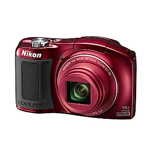 Nikon COOLPIX L620 18.1 MP CMOS Digital Camera with 14x Zoom Lens and Full 1080p HD Video (Red) (Discontinued by Manufacturer)