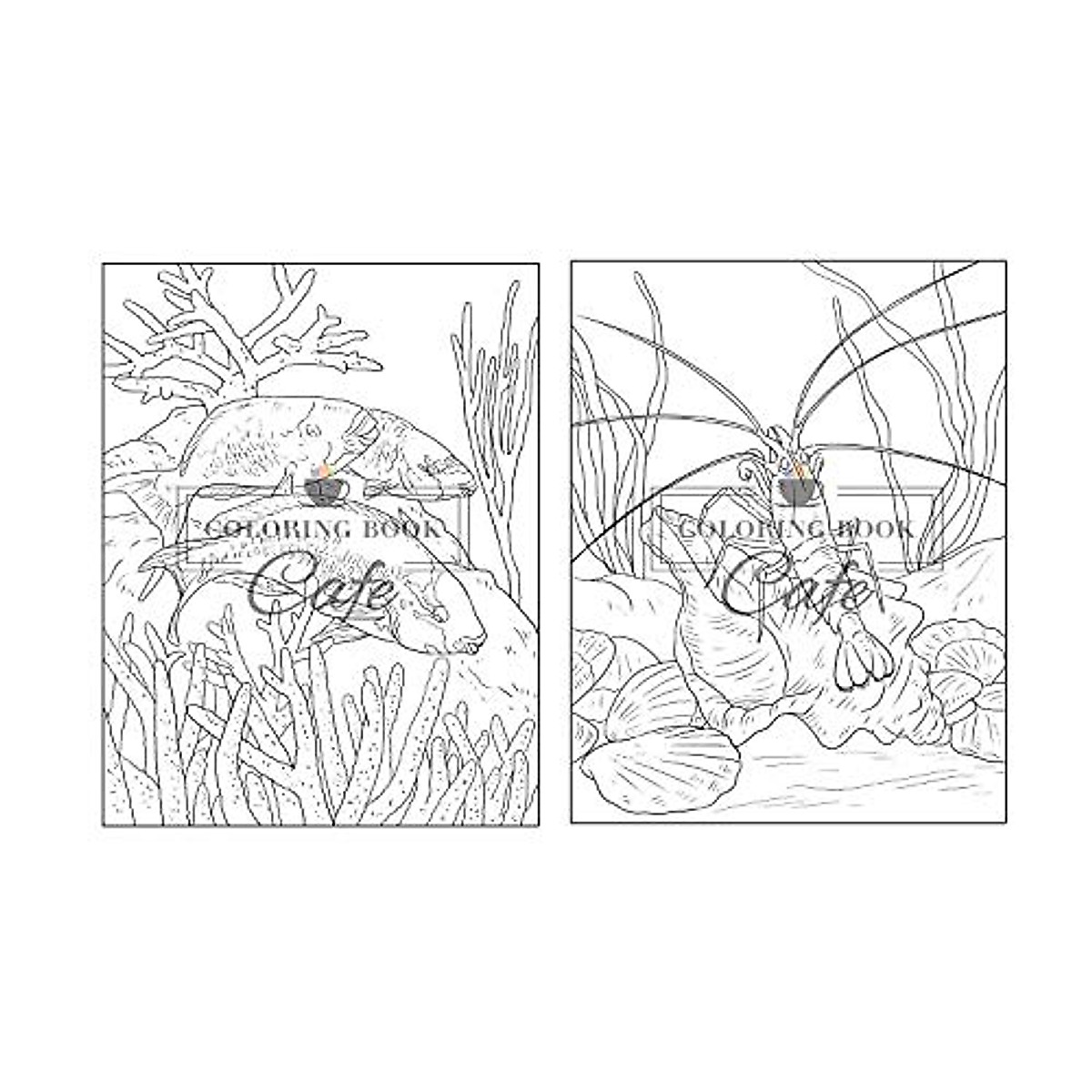 100 Wildlife Scenes: An Adult Coloring Book Featuring 100 Most Beautiful Wildlife Scenes with Animals, Birds and Flowers from Oceans, Jungles, Forests and Savannas