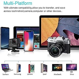 BoxWave Smart Gadget Compatible with Acer ConceptD 7 Ezel (CC715-71) - AllReader SD Card Reader, microSD Card Reader SD Compact USB for Acer ConceptD 7 Ezel (CC715-71) - Jet Black