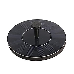 BESPORTBLE Fountain Pond Different Professional Fontain Pump, for Garden Park Pump Tank, Pond, Black Floating Solar and Pool Bird Water W Bath, Round Fish with Nozzles Decoration Waterfall