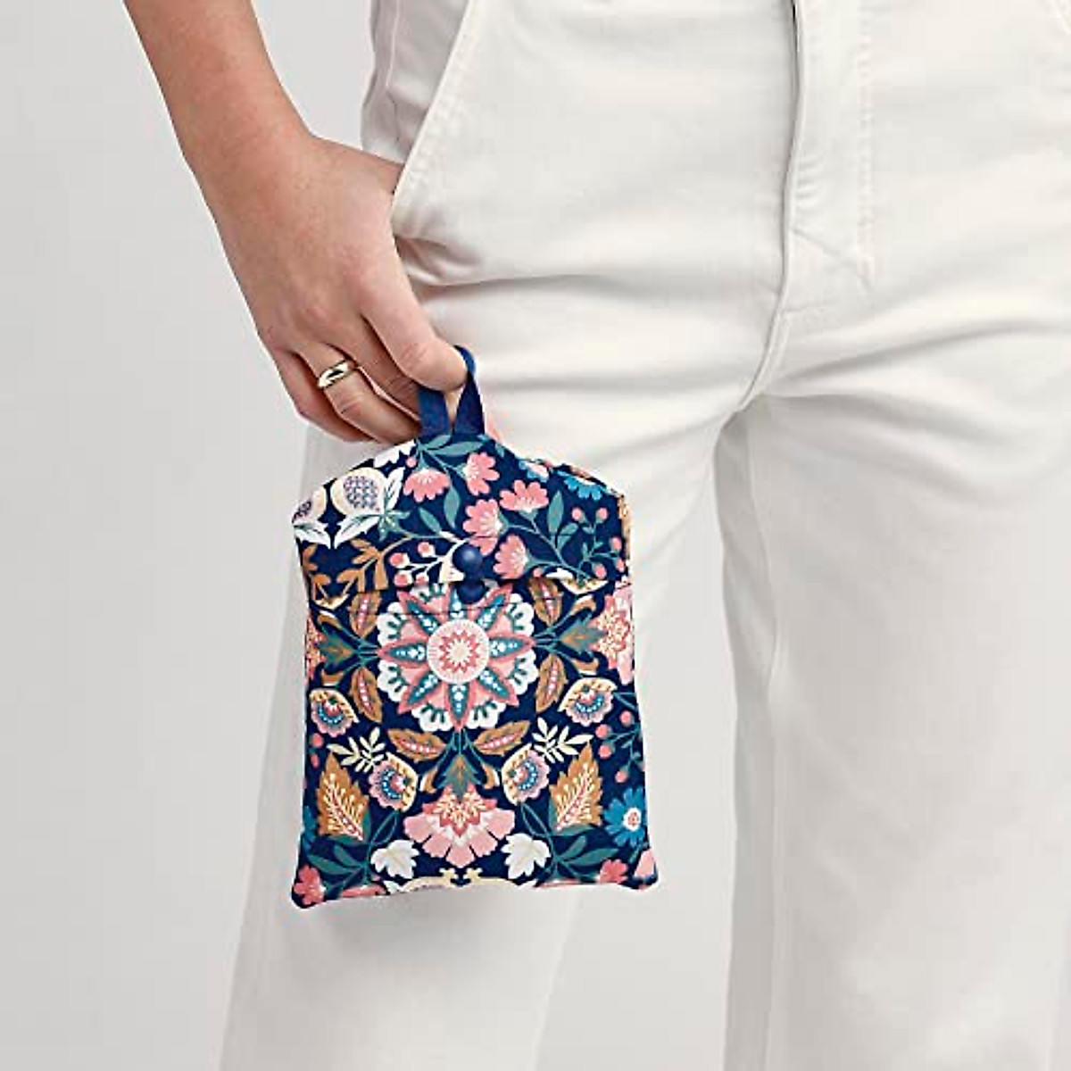 Vera Bradley Women's Ripstop Packable Backpack Travel Accessory, Botanical Ditsy, One Size