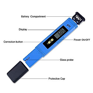 Y-LKUN Water Quality Meter Protable LCD Digital PH Meter Pen of Tester Aquarium Pool Water Tester Measuring Tool Moisture Meter