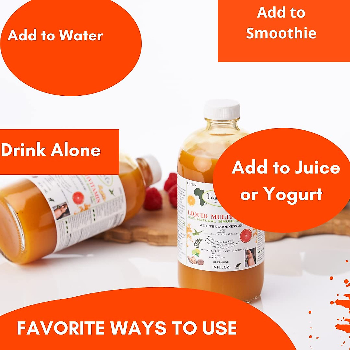 Juka's Organic Co. Liquid Multivitamin Two Sizes (32 Fl Oz (Pack of 1))