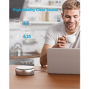 KINGTOP 1/8 to 1/4 Stereo Cable (7ft / 2.1m), TRS 3.5mm to 1/4 Cable, Bidirectional 1/4 to 3.5mm Cable for Guitar, iPod, Laptop, Home Theater Devices, Speaker, Amplifiers