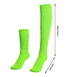 Dxhycc 80s Workout Costume Headband Wristband Set Neon Fanny Pack Running Headband Wristbands and Slouch Socks for Yoga Running Hiking Traveling Green