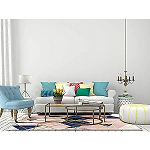 Blush Pink and Navy Geometric Perfection Area Rugs Non-Slip Floor Mat Doormats Home Runner Rug Carpet for Bedroom Indoor Outdoor Kids Play Mat Nursery Throw Rugs Yoga Mat