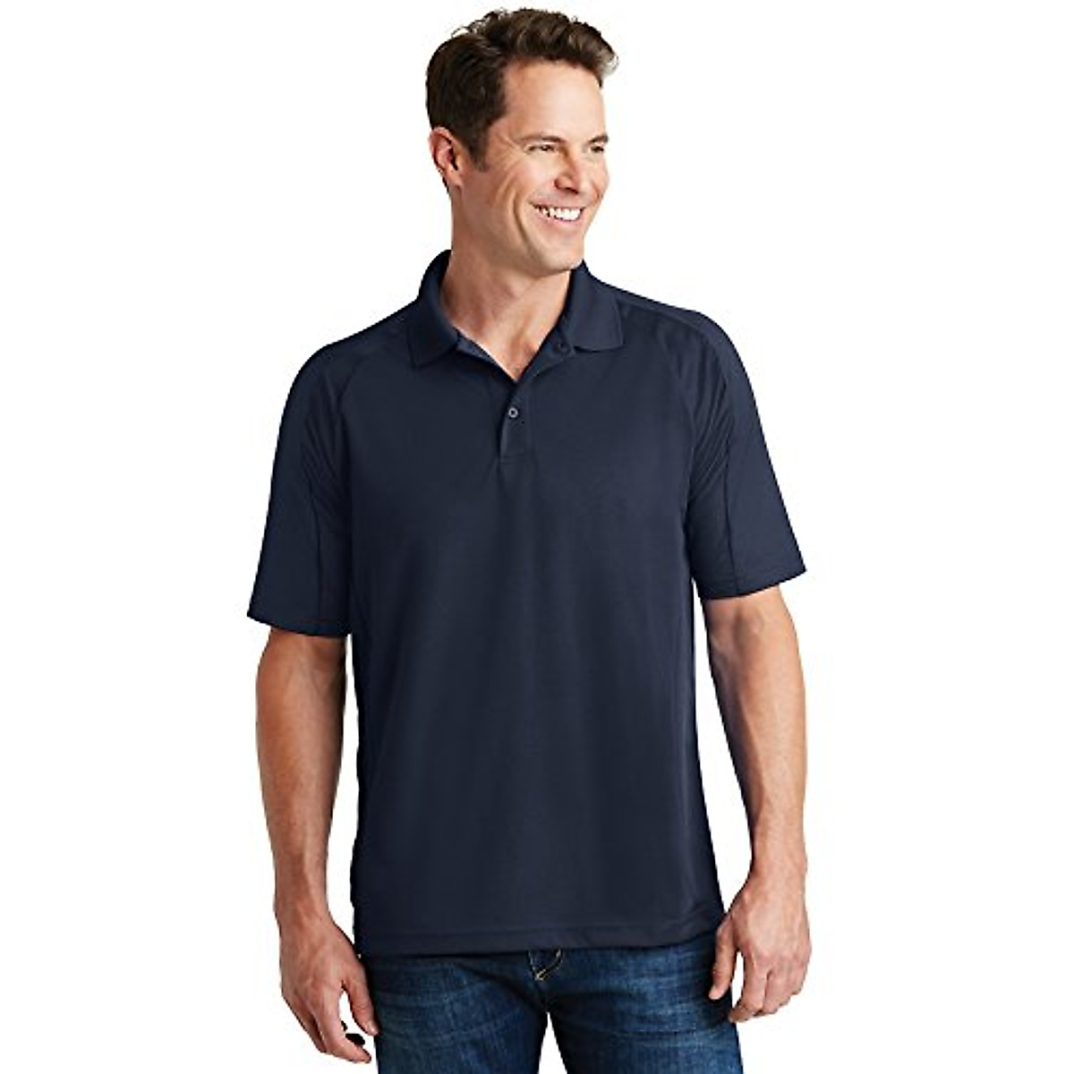 SPORT-TEK Dri-Mesh Pro Polo L Navy